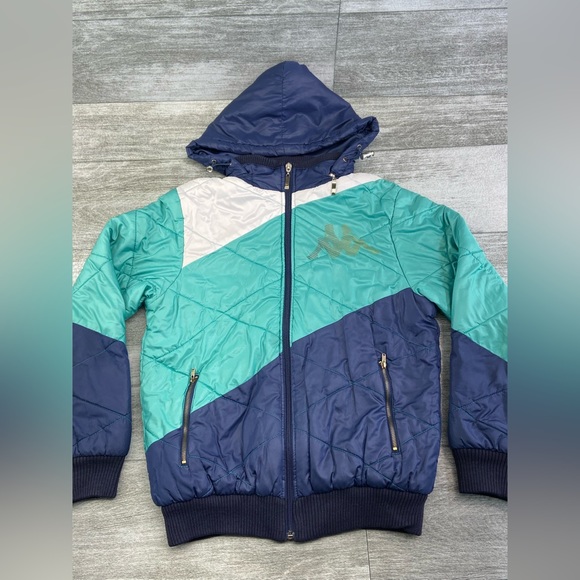 Kappa | Jackets & Coats | Vtg Kappa Puffer Colorblock Jacket Womens ...